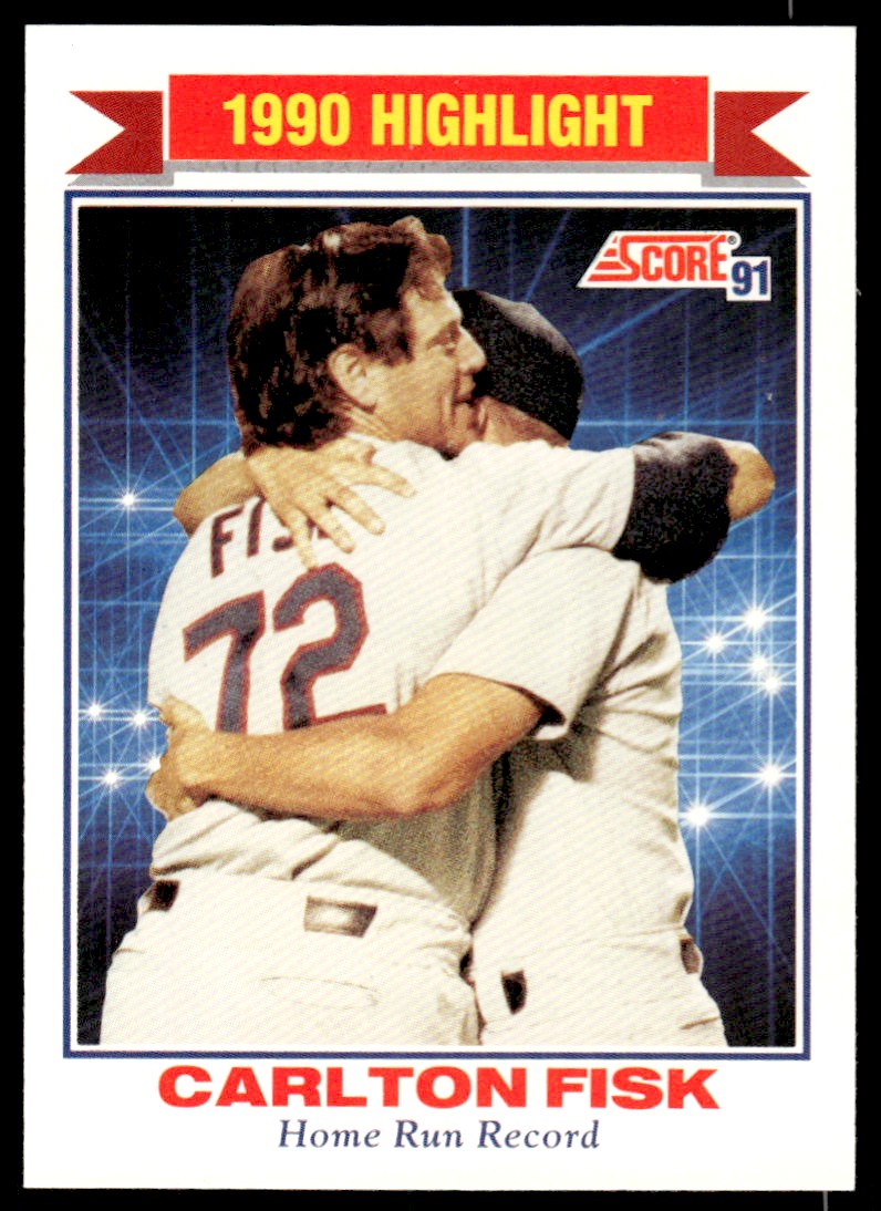 1991 Score Baseball Card Carlton Fisk #421 on Kronozio