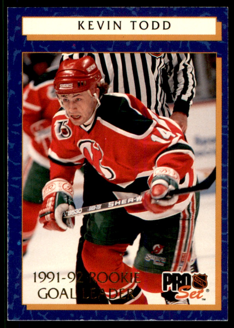 1992-93 Pro Set Rookie Goal Leader Kevin Todd #7 on Kronozio