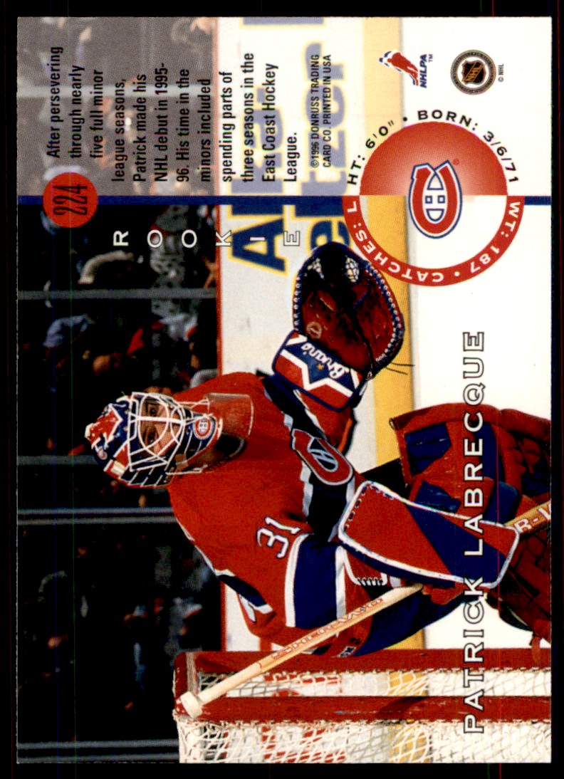 1996-97 Leaf Patrick Labrecque #224 on Kronozio