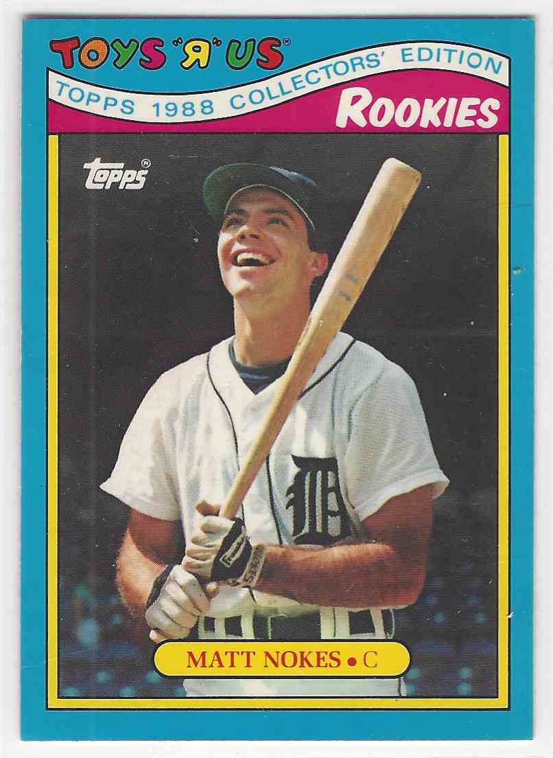 1988 Topps Toys R Us Rookies Matt Nokes #22 on Kronozio