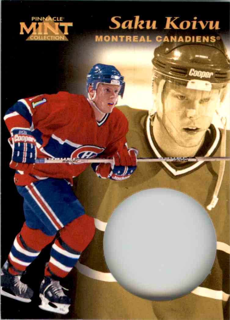 1996-97 Pinnacle Mint Hockey Card Saku Koivu #9 on Kronozio