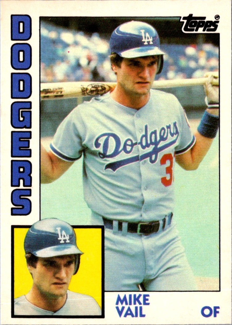 1984 Topps Traded Mike Vail #124T on Kronozio