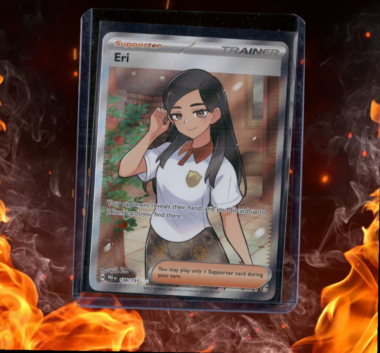 2025 Pokemon Prismatic Evolutions Eri Ultra Rare Full Art Trainer LP ...