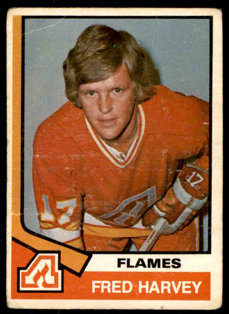 1974-75 O-Pee-Chee Fred Harvey #319 on Kronozio