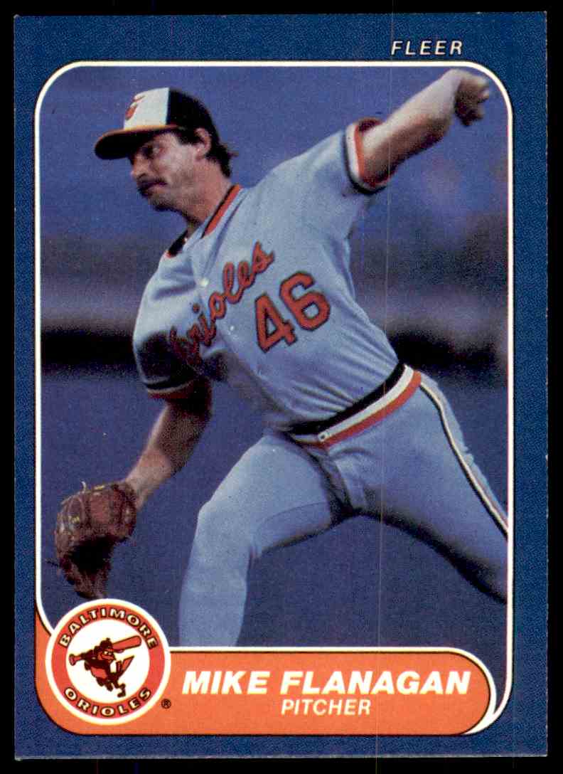 1986 Fleer Mike Flanagan #275 on Kronozio