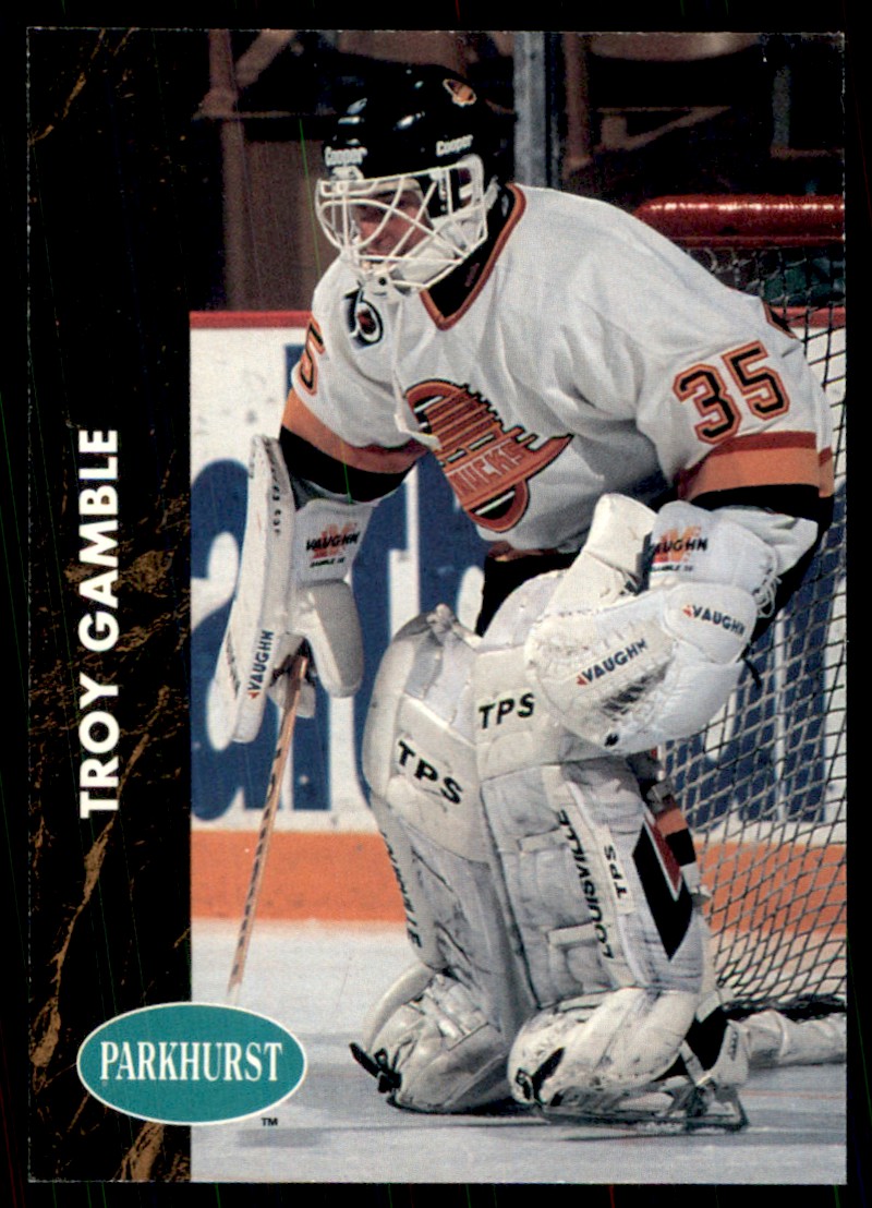 1991-92 Parkhurst Troy Gamble #402 on Kronozio