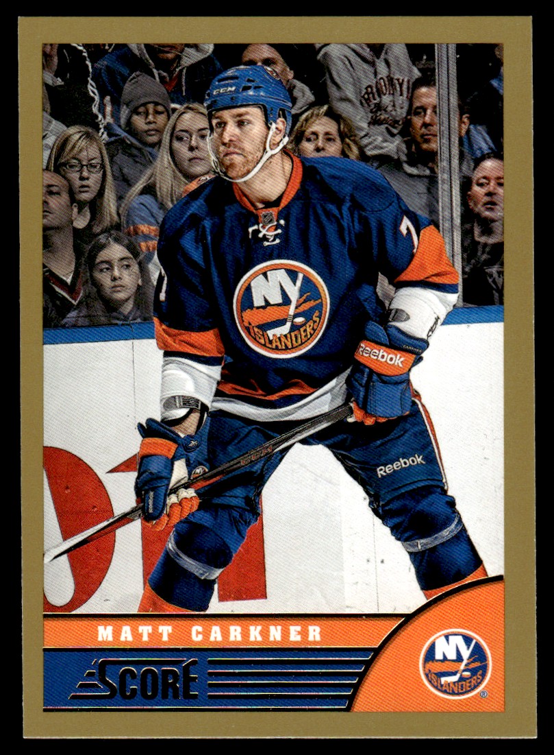 2013-14 Score Gold Matt Carkner #324 on Kronozio
