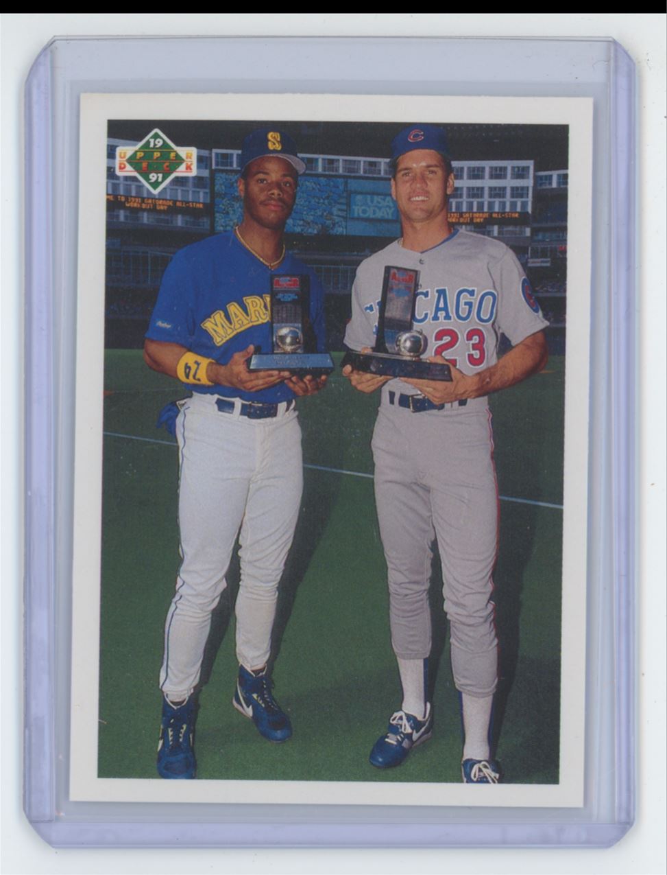 1991 Upper Deck Ken Griffey Jr./Ryne Sandberg: All-Star Checklist #79F on Kronozio