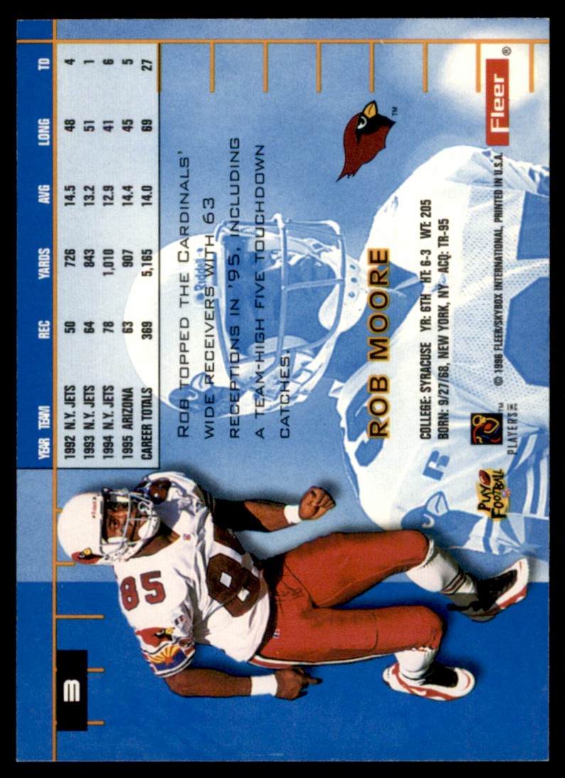 1996 Ultra Rob Moore #3 on Kronozio