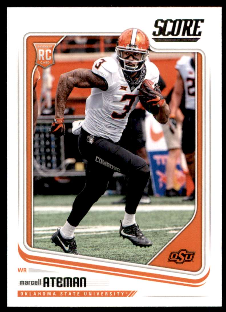 2018 Score Football Cards Marcell Ateman #387 on Kronozio