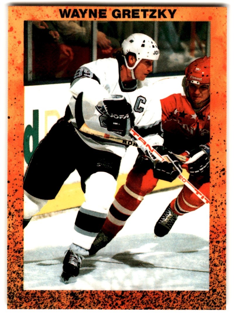 1990-91 Orange Speckled Border Wayne Gretzky #NNO on Kronozio