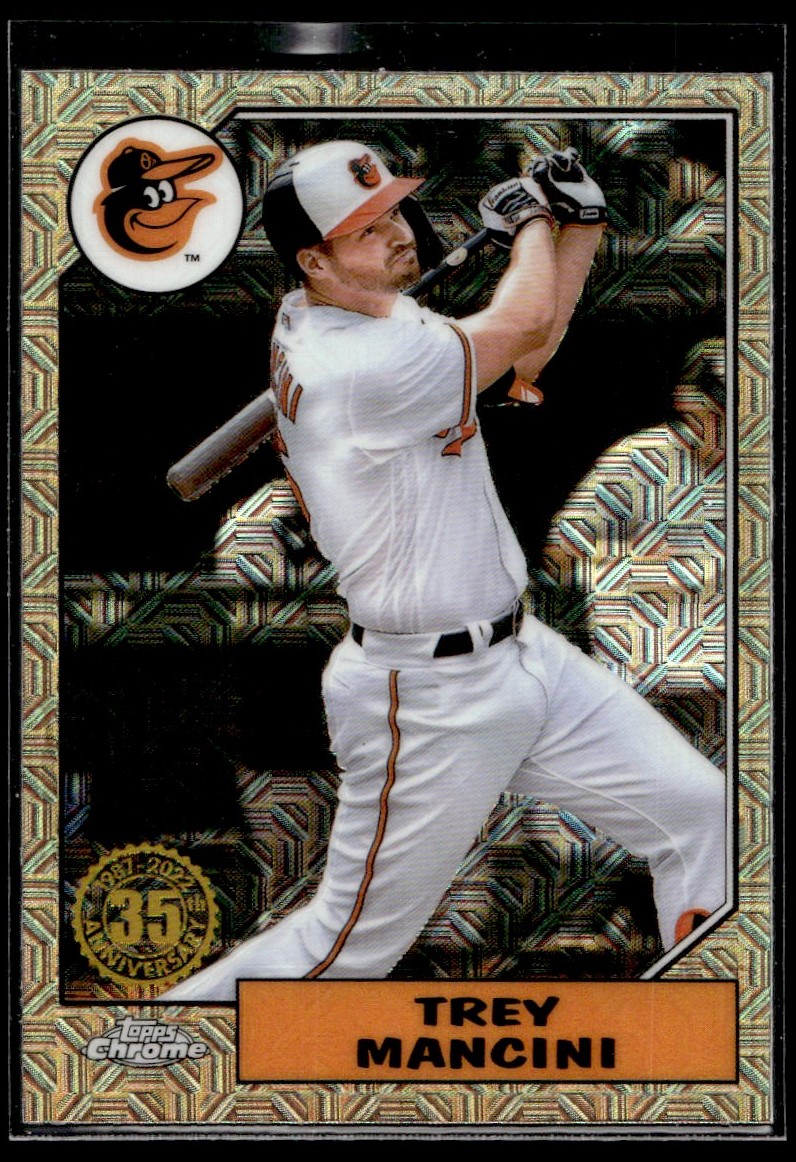 2022 Topps Update 1987 Chrome Silver Packs Trey Mancini #T87C-49 on ...