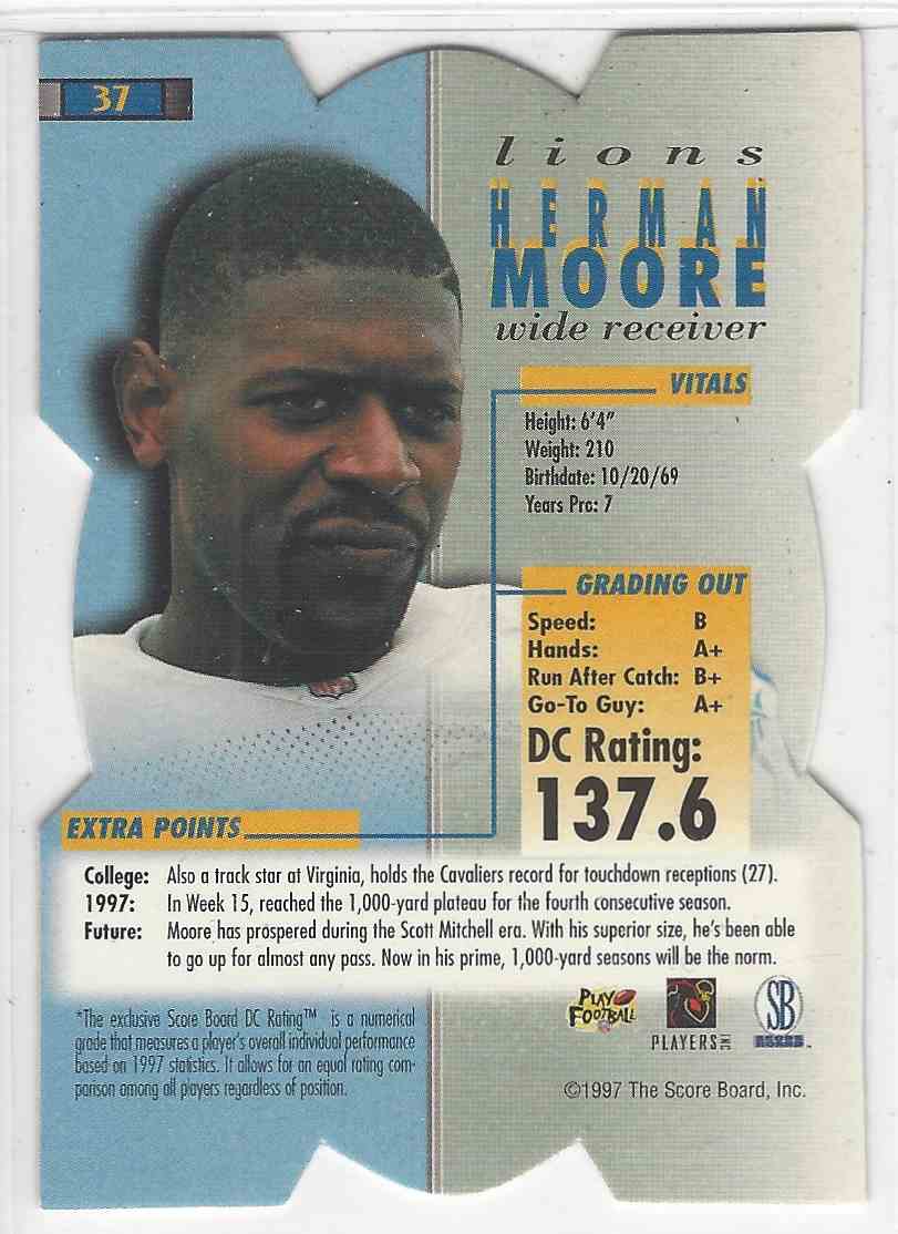 1998 Classic Pro Line III DC Bronze Herman Moore #37 on Kronozio