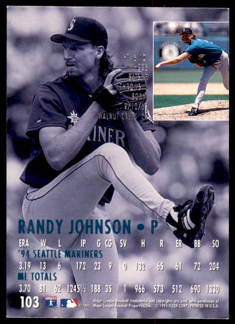 1995 Ultra Randy Johnson #103 on Kronozio
