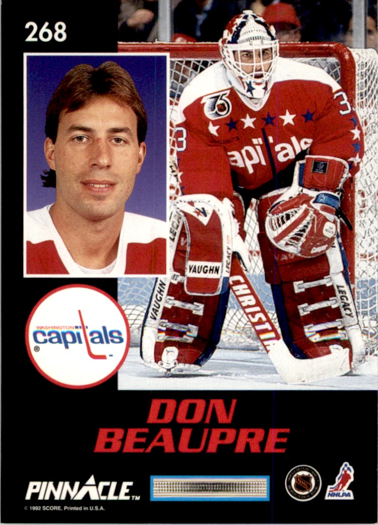 1992-93 Pinnacle Canadian Masks Don Beaupre #268 on Kronozio