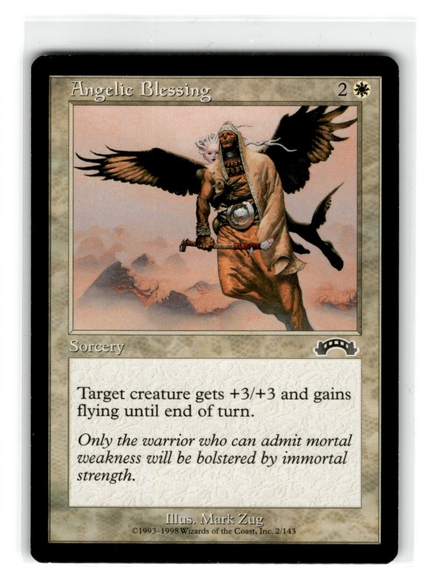 1998 MTG Magic The Gathering Angelic Blessing on Kronozio
