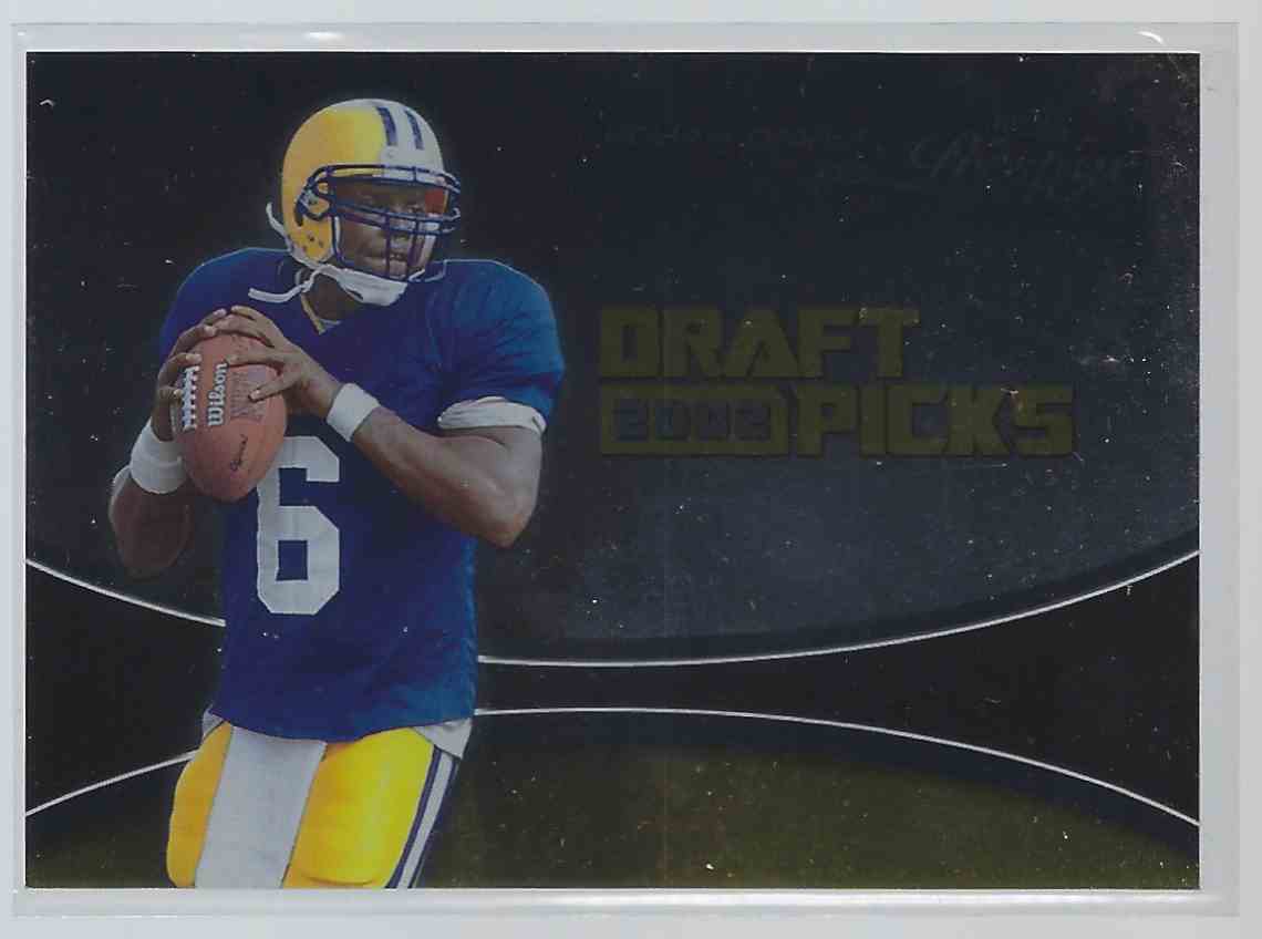 2002 Playoff Prestige Draft Picks Football Card Rohan Davey #DP-4 on ...