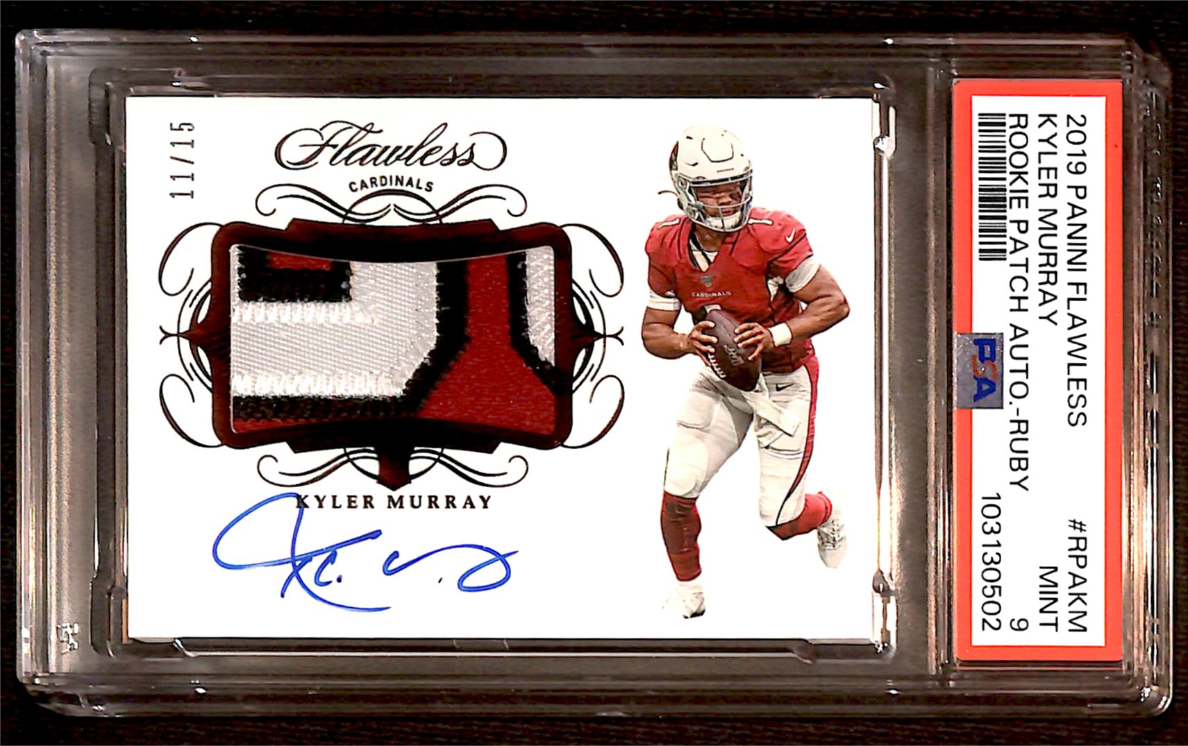 2019 Flawless Rookie Patch Auto Ruby Kyler Murray RPA on Kronozio