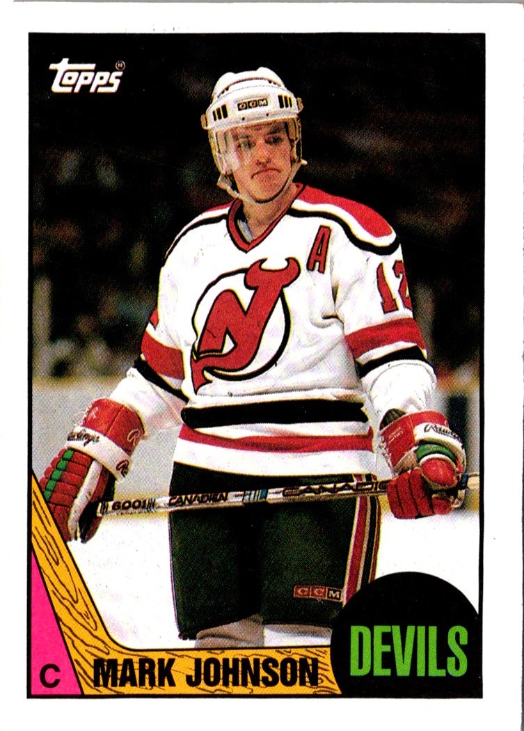 1987-88 Topps Mark Johnson #101 on Kronozio