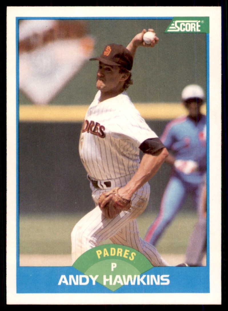 1989 Score Andy Hawkins #118 on Kronozio