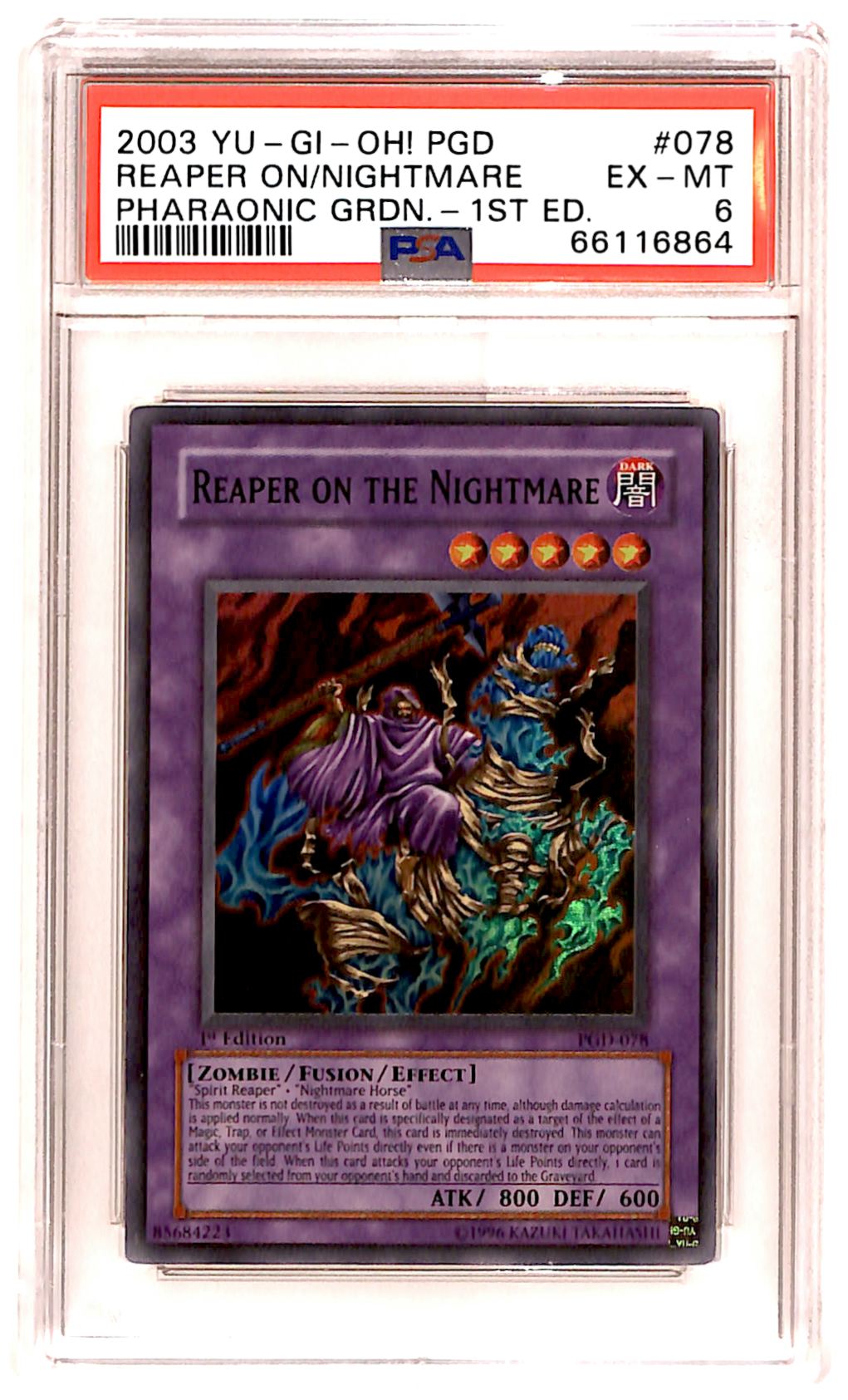 2003 Yu-Gi-Oh Pharaonic Garden 1st Edition Reaper On the Nightmare #78 ...