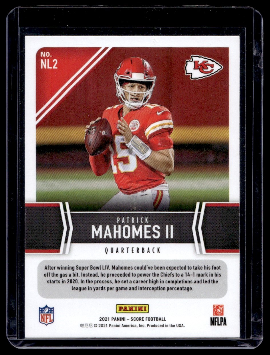 2021 Score Next Level Stats Patrick Mahomes II #NL2 on Kronozio