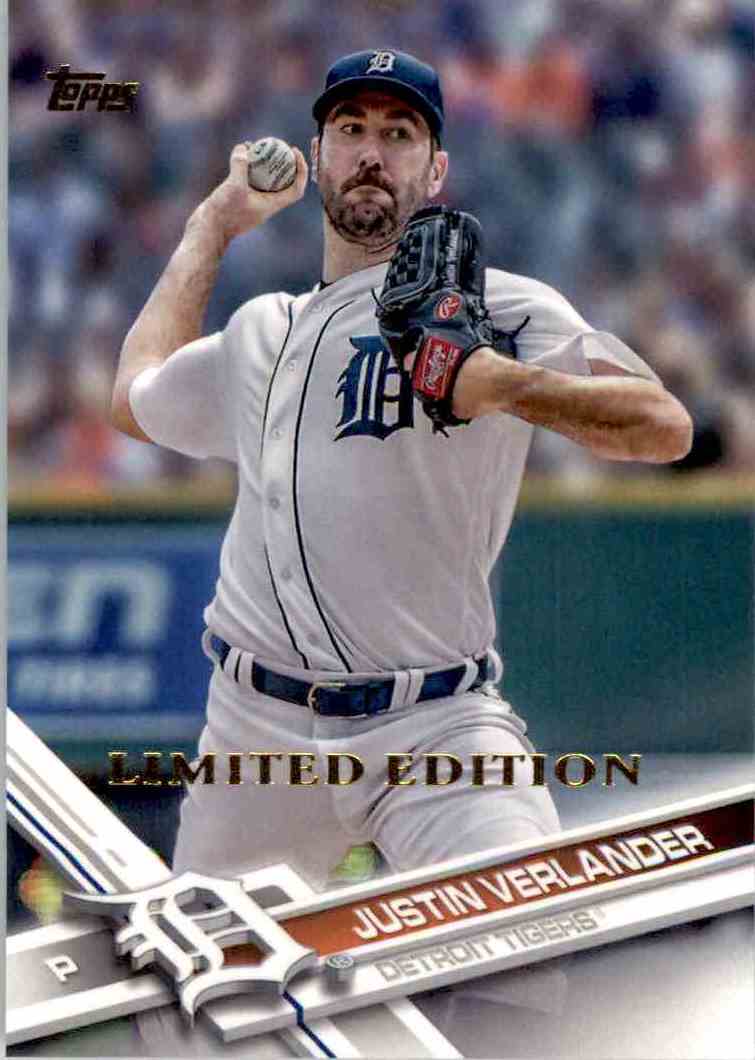 2017 Topps Limited Edition Gold Foil Justin Verlander #450 on Kronozio