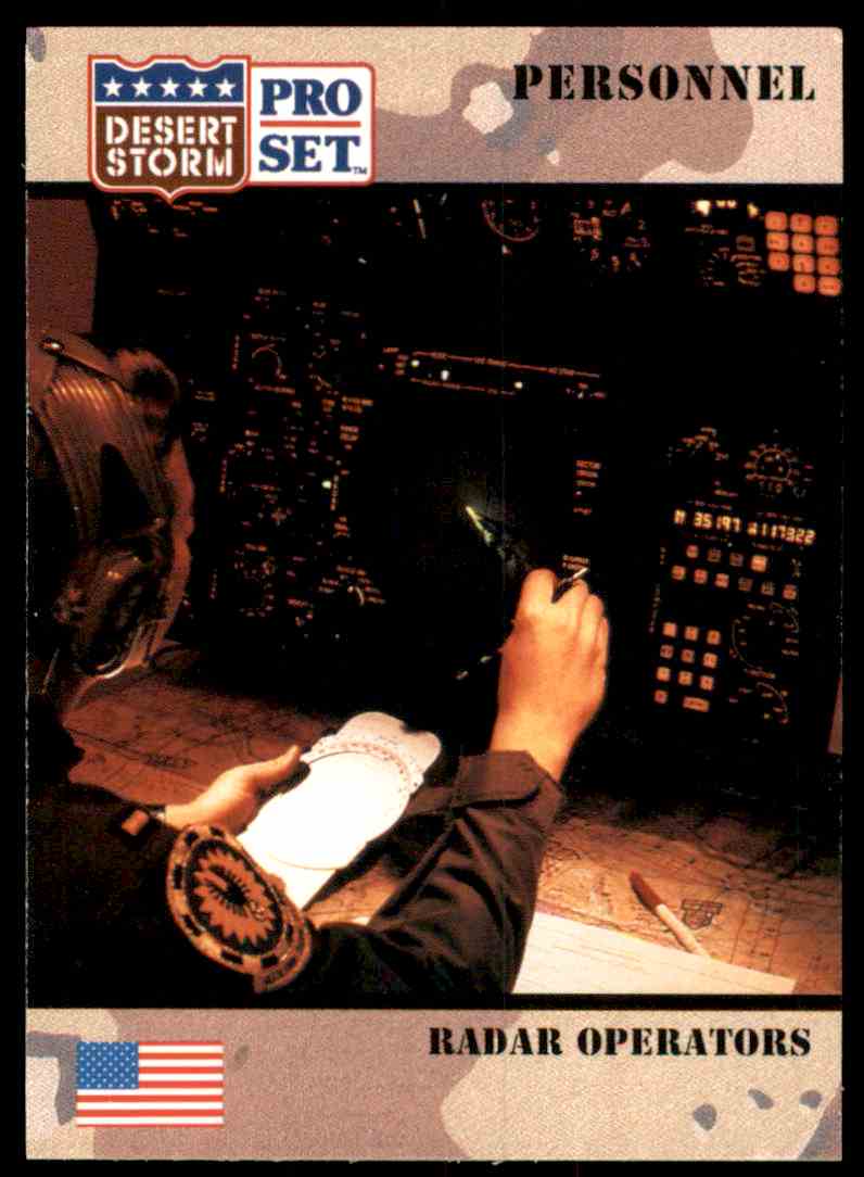 1991 Desert Storm Pro Set Radar Operators #115 on Kronozio