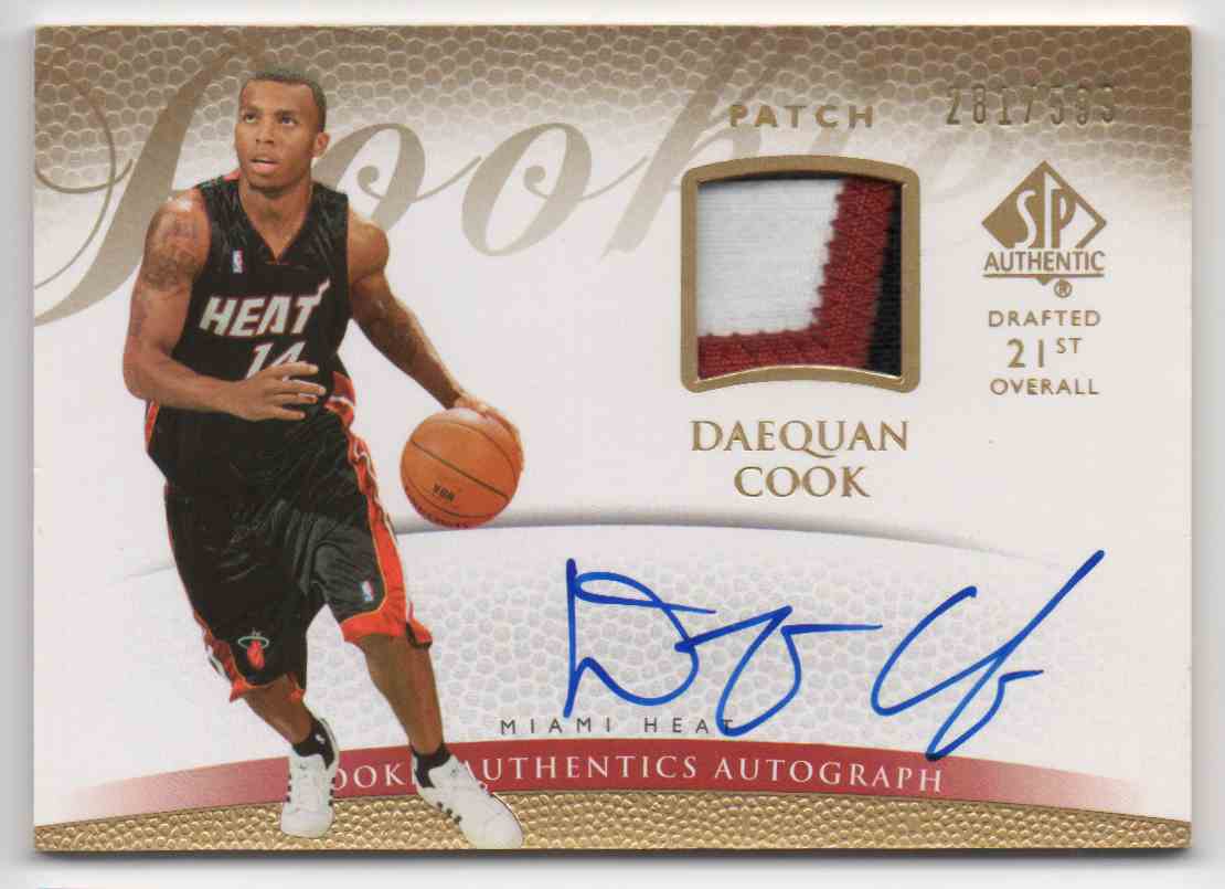 2007-08 SP Authentic Daequan Cook #130 on Kronozio