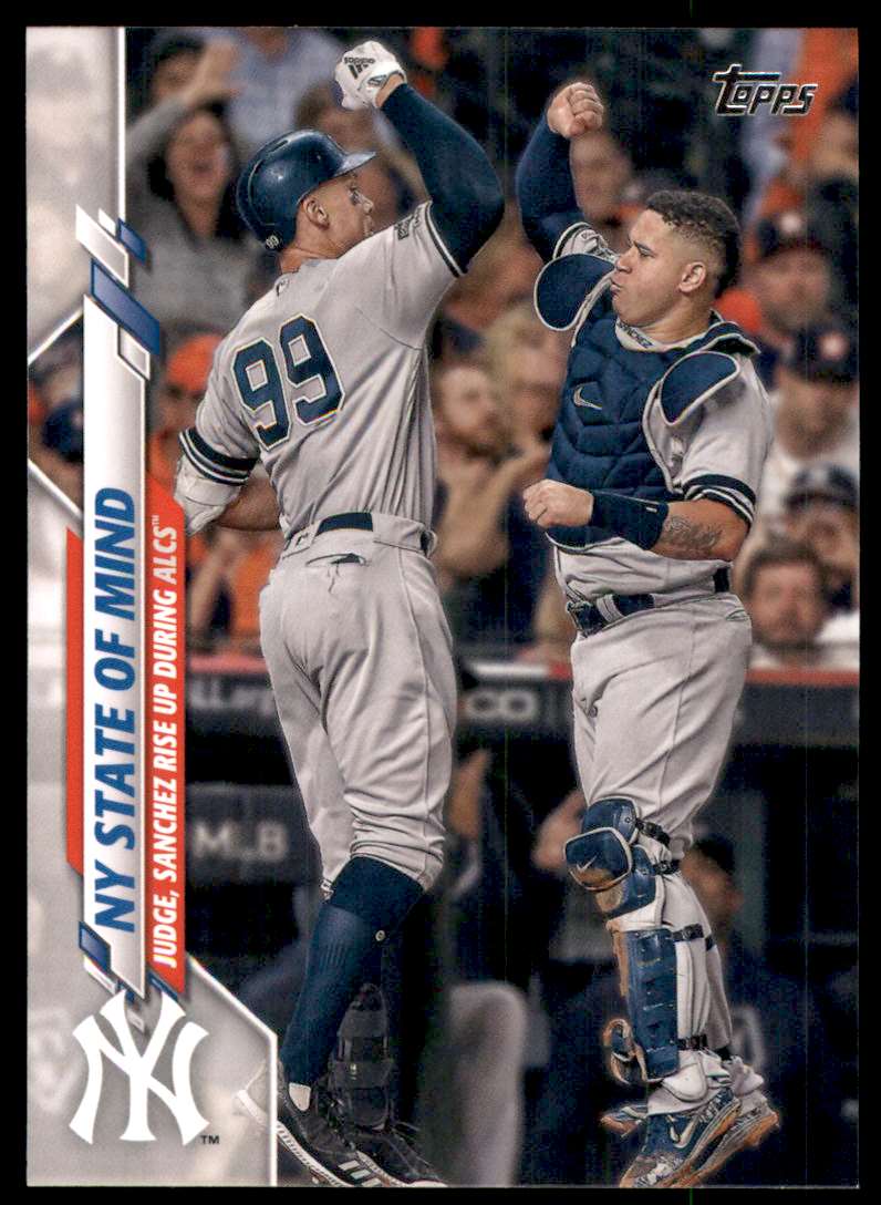 2020 Topps Baseball Card Ny State Of Mind/Aaron Judge/Gary Sanchez #591 ...