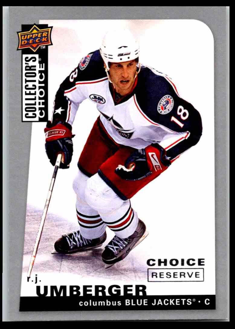 2008-09 Collector's Choice Choice Reserve Silver R.J. Umberger #154 on ...