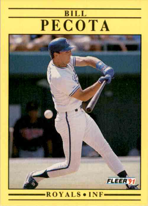 1991 Fleer Bill Pecota #565 on Kronozio