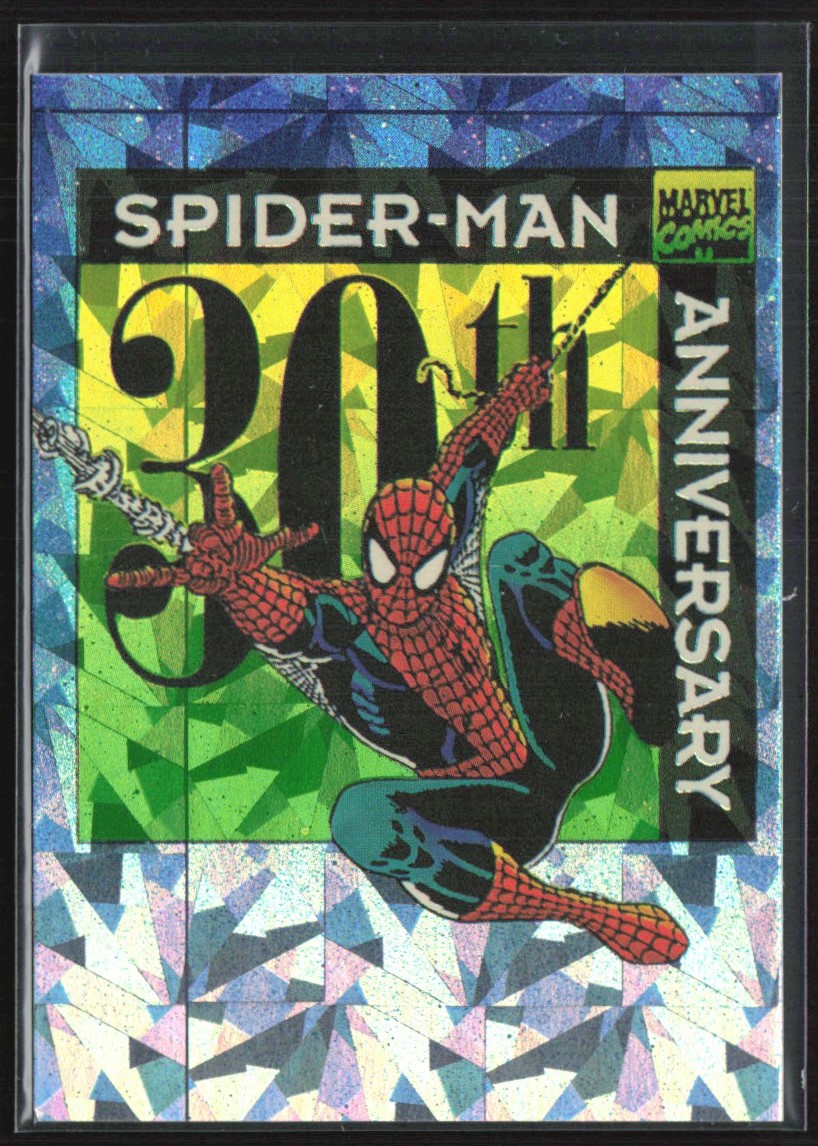 1992 Marvel 30th Anniversary Prism Spider-Man #P9 on Kronozio
