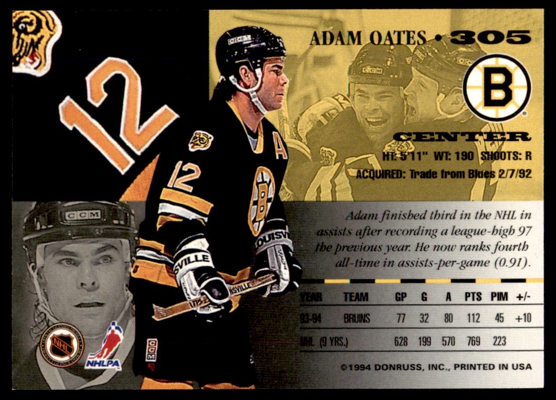 1994-95 Leaf Adam Oates #305 on Kronozio