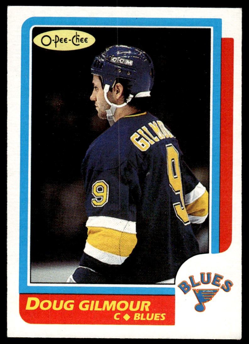 1986-87 O-Pee-Chee Doug Gilmour #93 on Kronozio