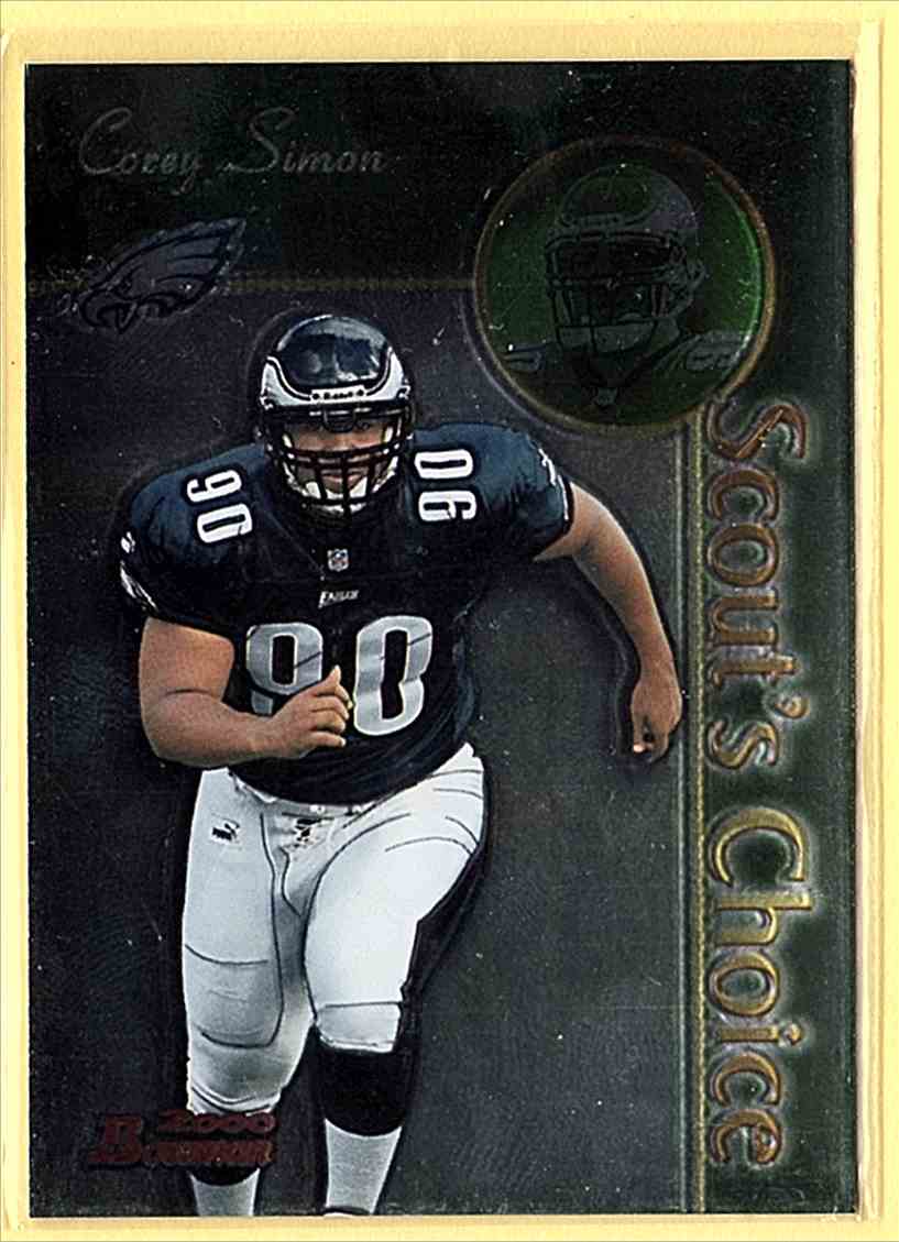 2000 Bowman Scout's Choice Corey Simon #SC6 on Kronozio