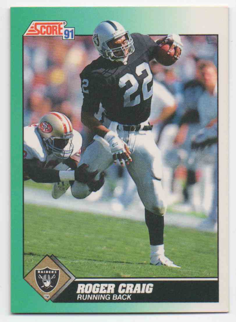 1991 Score Traded Roger Craig #7 on Kronozio
