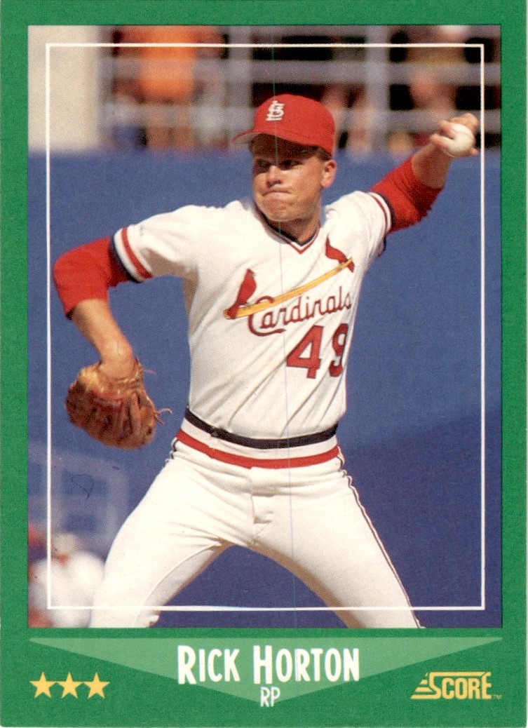 1988 Score Ricky Horton #412 on Kronozio