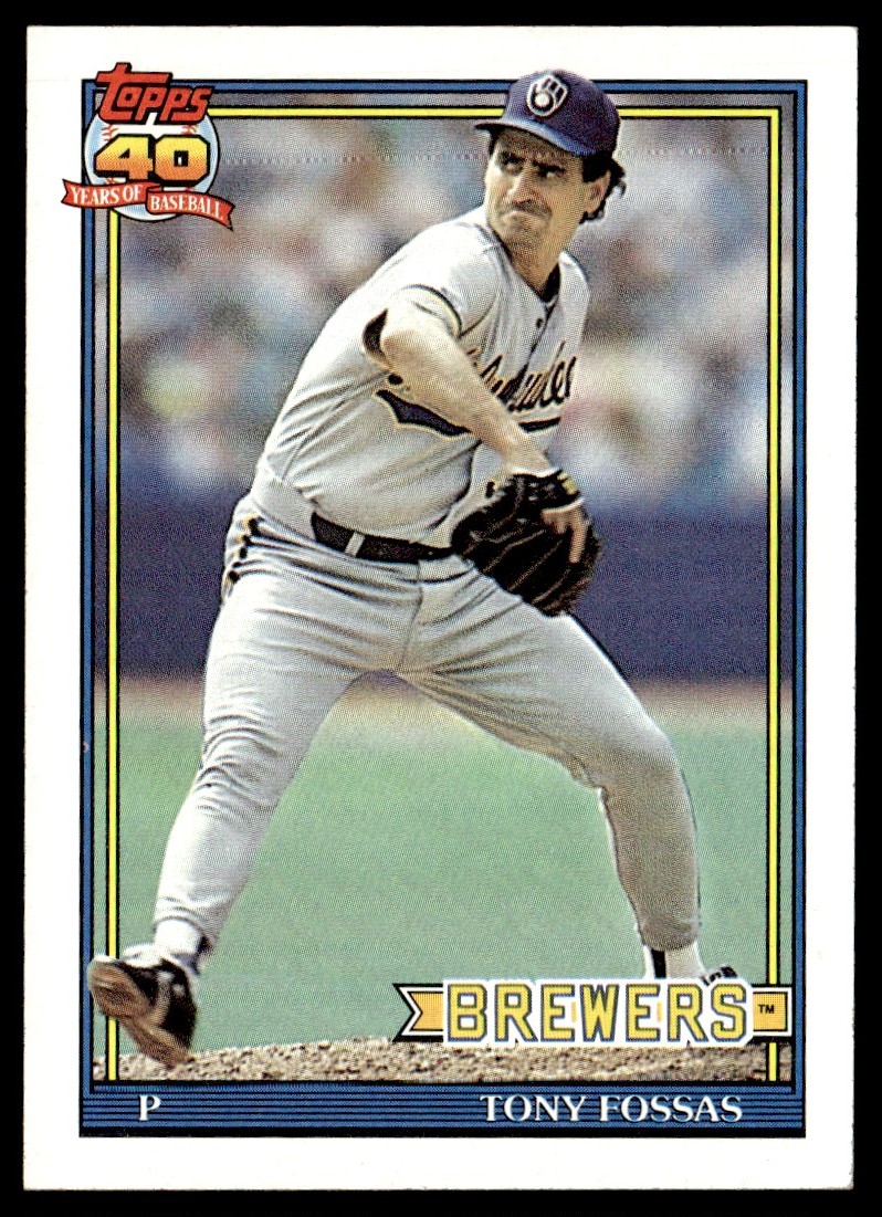 1991 Topps Tony Fossas #747 on Kronozio