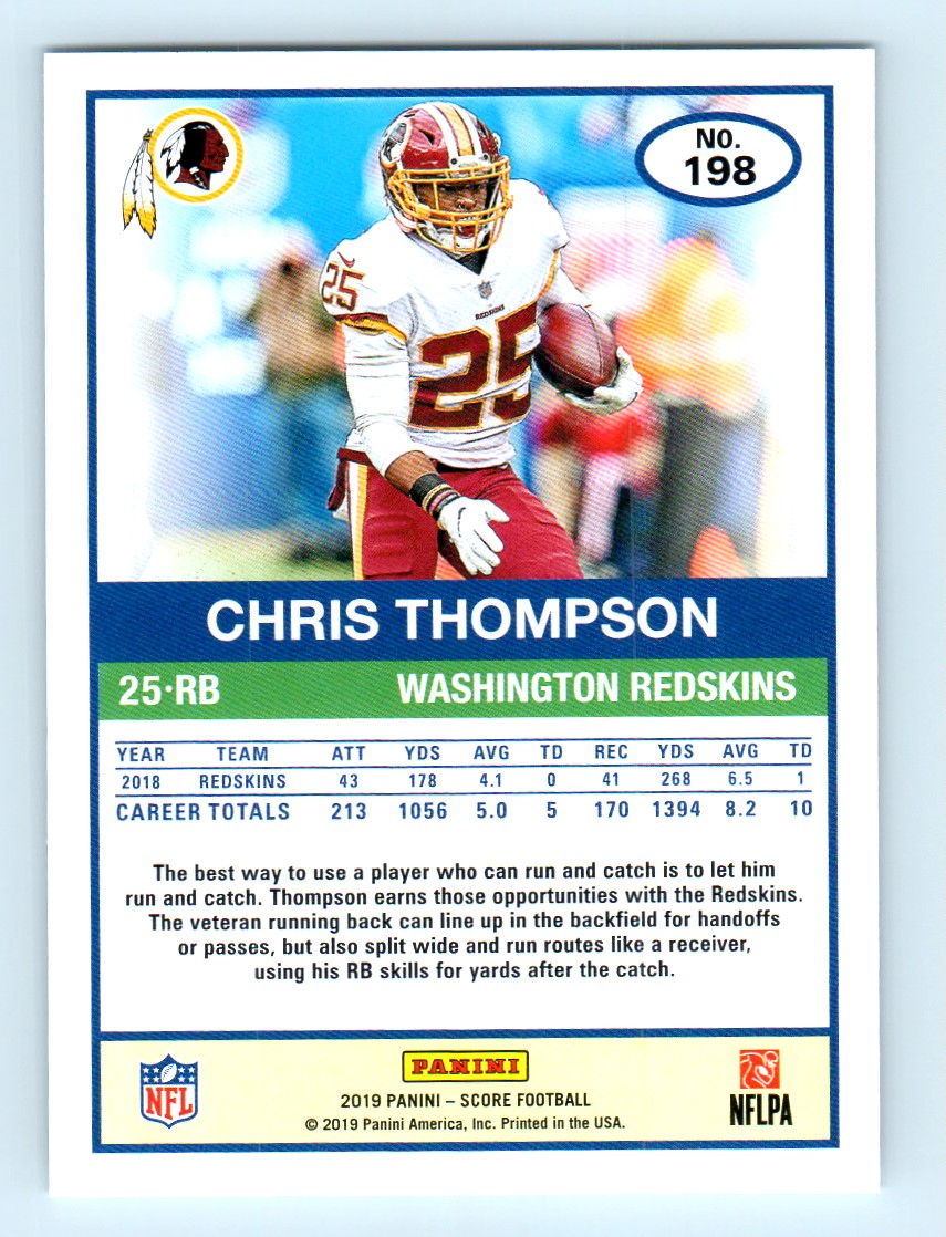 2019 Score Chris Thompson #198 on Kronozio
