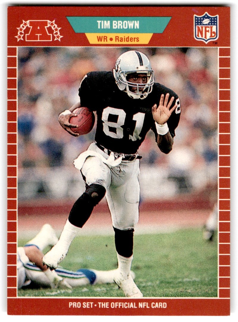 1989 Pro Set Tim Brown #183 on Kronozio