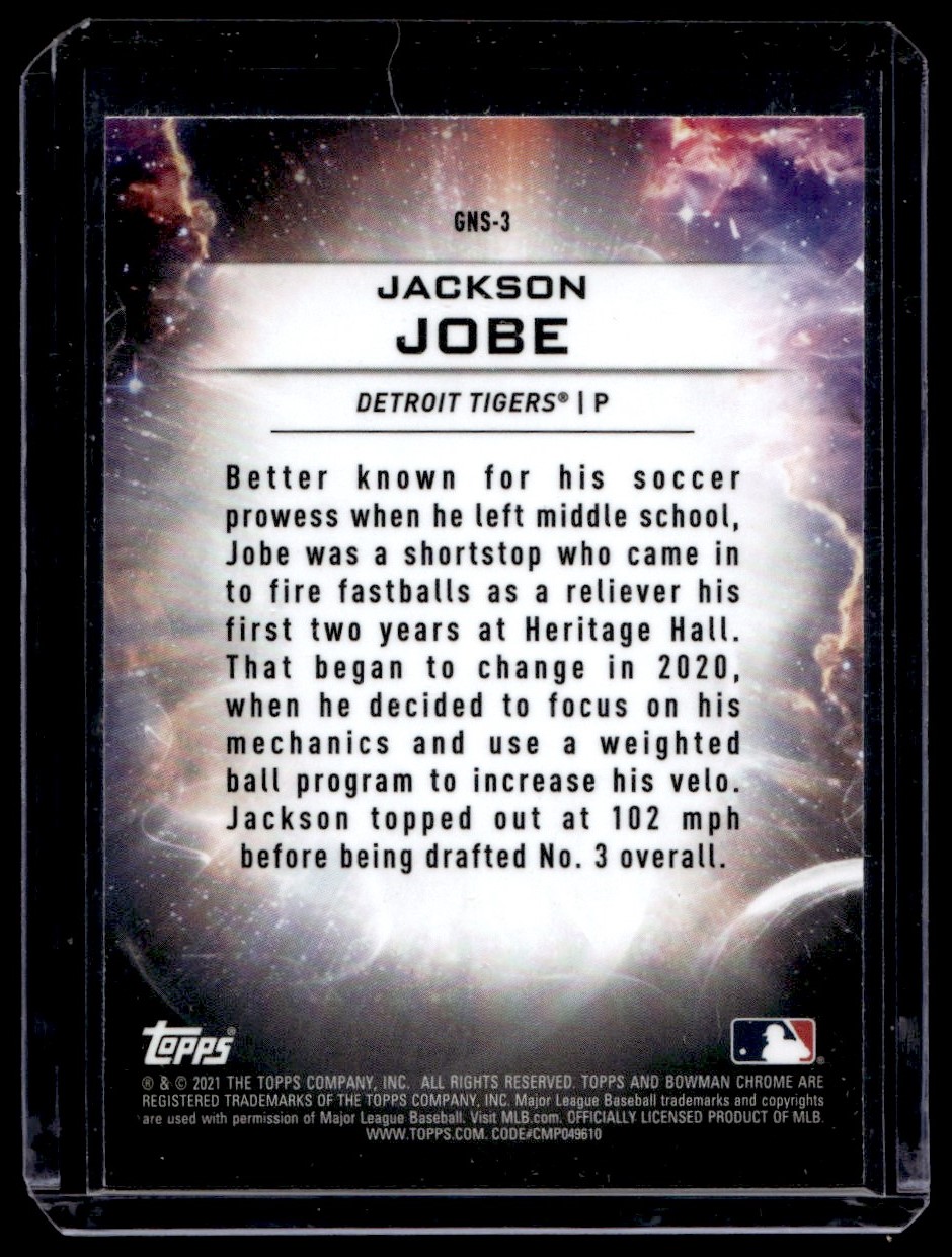 2021 Bowman Draft Genesis Jackson Jobe #GNS-3 on Kronozio