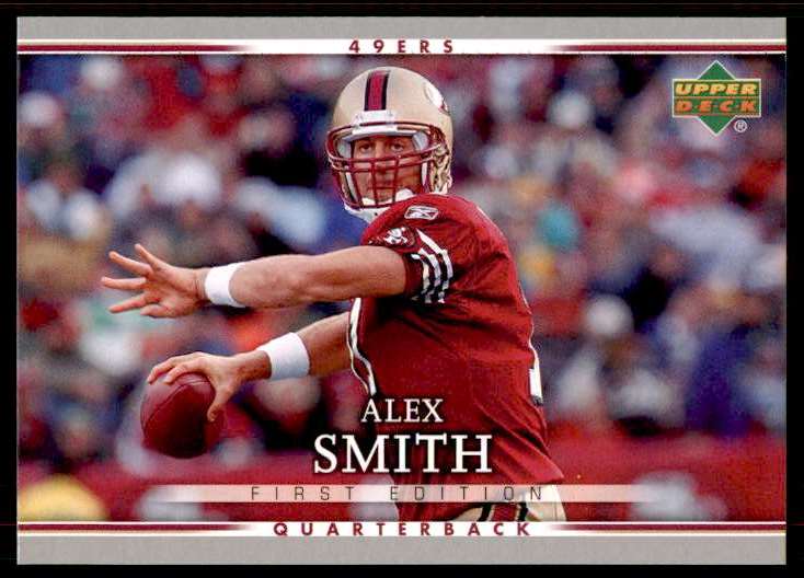 2007 Upper Deck Football First Edition Alex Smith #82 on Kronozio