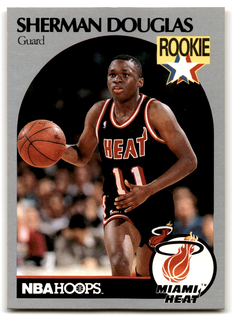 1990-91 NBA Hoops Sherman Douglas #164 on Kronozio