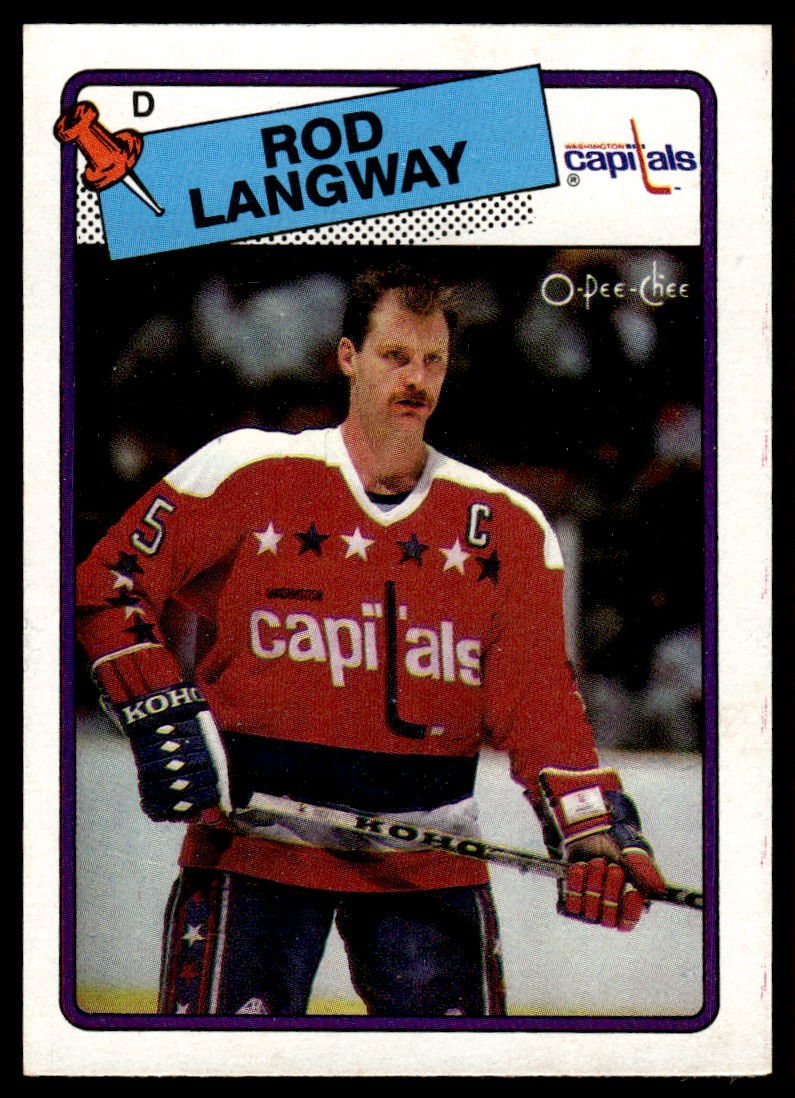 1988-89 O-Pee-Chee Rod Langway #192 on Kronozio