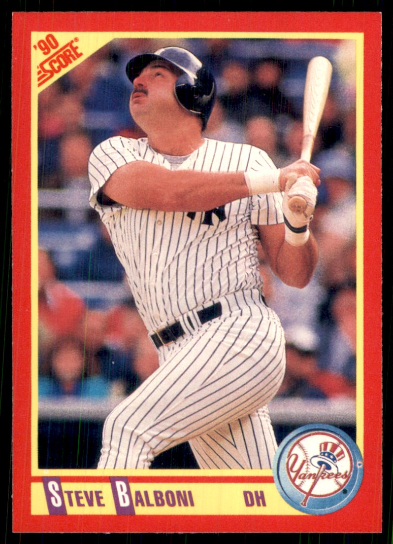 1990 Score Steve Balboni #327 on Kronozio