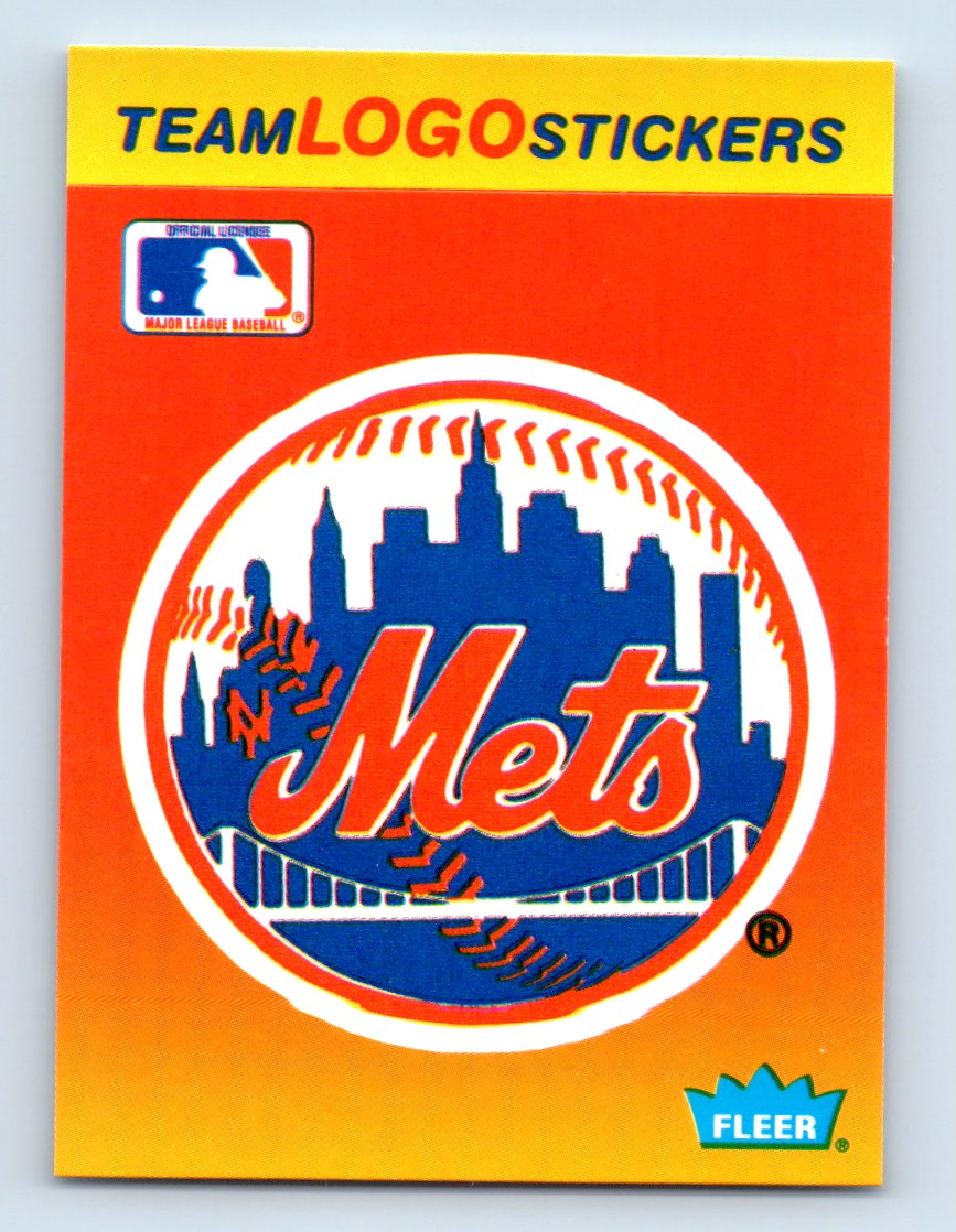1991 Fleer Team Logo Stickers New York Mets on Kronozio