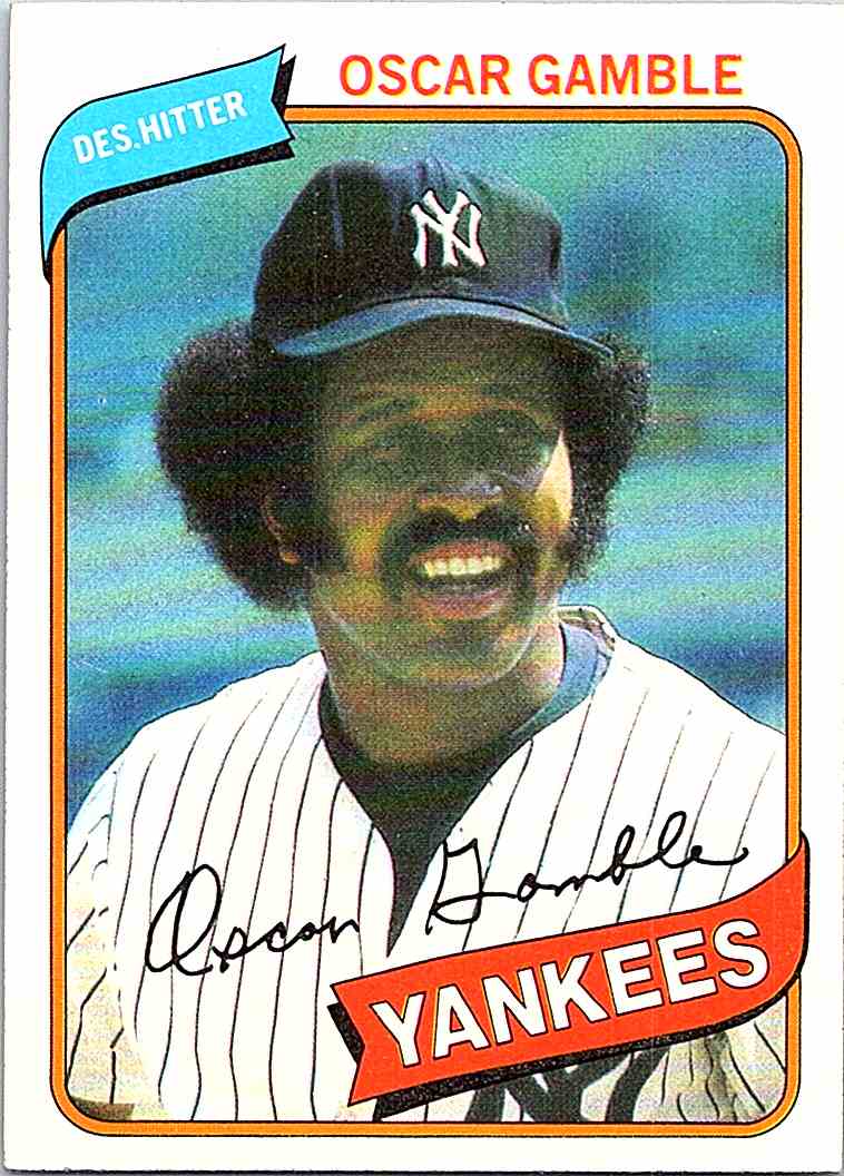 1980 Topps Oscar Gamble #698 on Kronozio