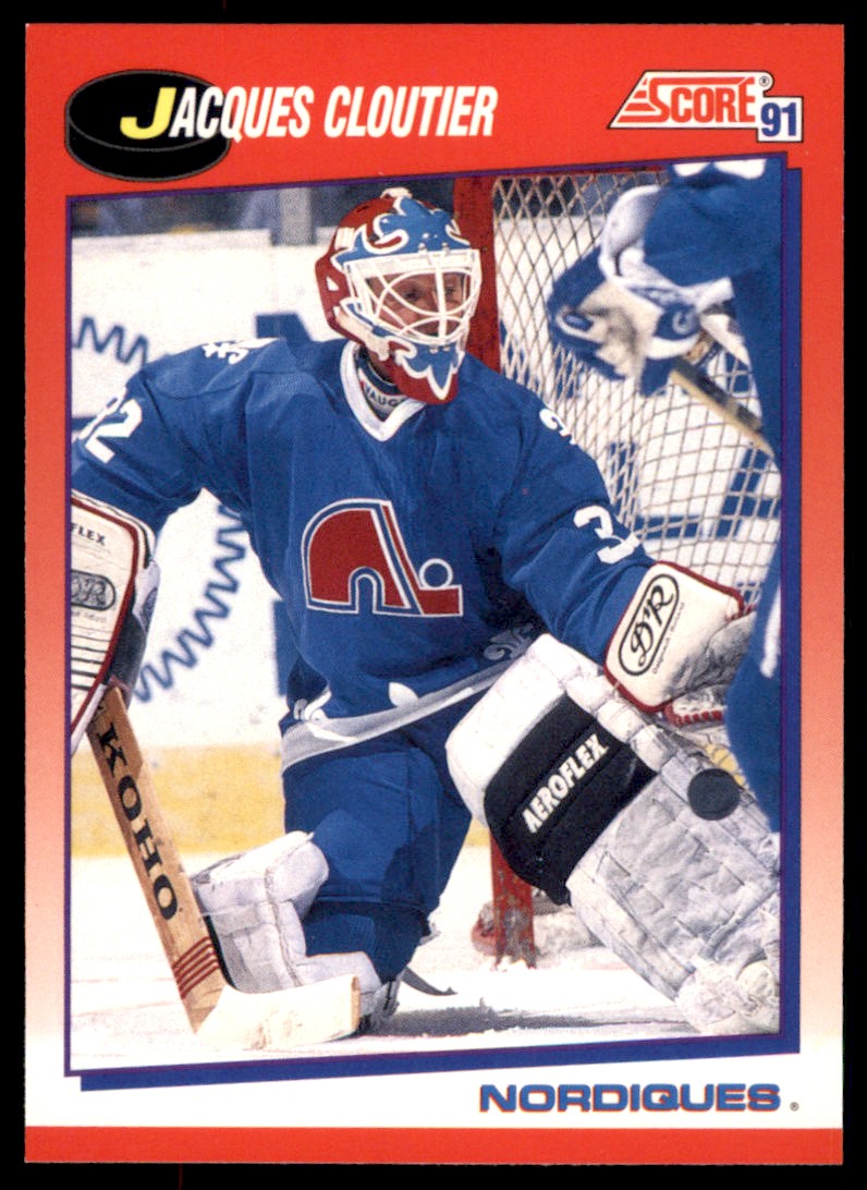 1991-92 Score Canadian Bilingual Jacques Cloutier #236 on Kronozio