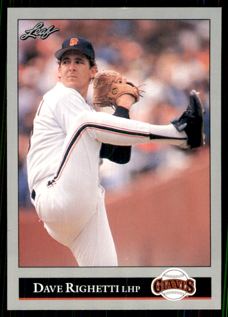 1992 Leaf Dave Righetti #135 on Kronozio